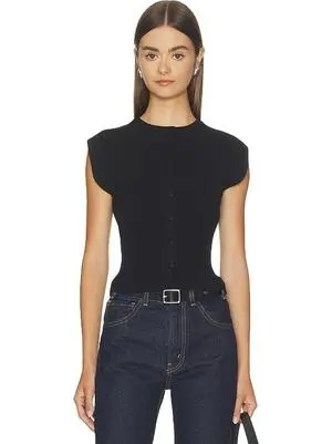 ALL THE WAYS Josie Knit Top - Black