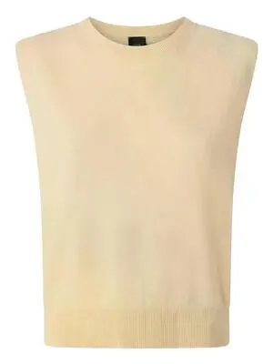 Pinko Sleeveless Crew Neck Sweater - Neutrals
