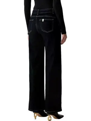 Liu Jo Logo Plaque Wide-leg Jeans - Blue