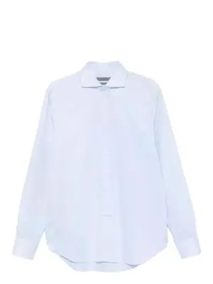Corneliani Spread-collar Button-up Shirt - Blue