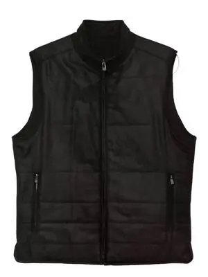 Corneliani Quilted Zip-up Gilet - Black
