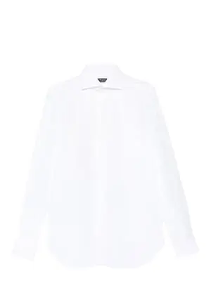 FINAMORE 1925 Pleated-texture Shirt - White