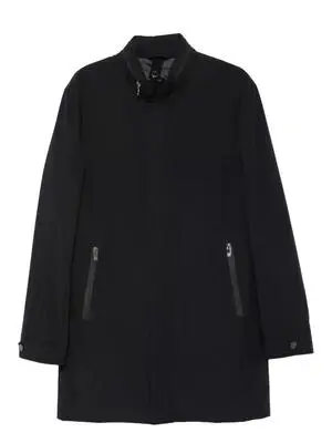 Corneliani High-neck Zip-pocket Coat - Blue