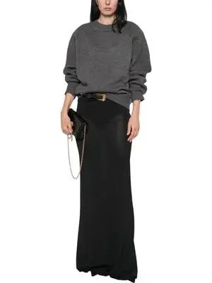 THE FRANKIE SHOP Raglan Sleeve Knitted Sweater - Grey