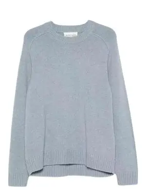 Eric Bompard Crew-neck Hammer-sleeve Sweater - Blue