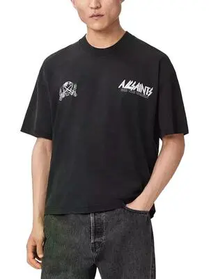 ALLSAINTS Logo-print Cotton T-shirt - Black