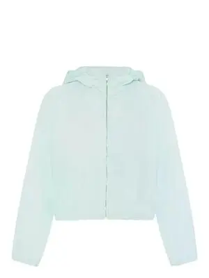 Another Tomorrow Hooded Blouson Jacket - Blue