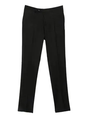 Canali Pressed Crease Trousers - Black