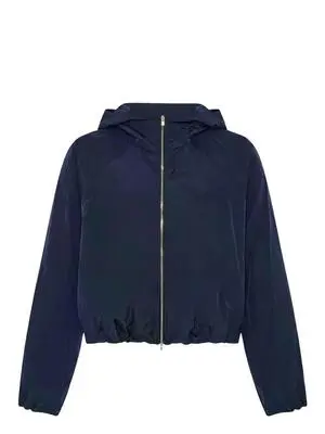 ANOTHER TOMORROW Another Tomorrow Hooded Zip-Up Jacket