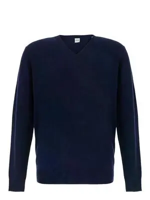 Aspesi V-neck Fine Knit Sweater - Blue