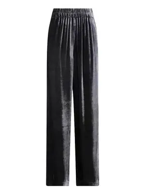 GENTRYPORTOFINO Velvet Straight Leg Trousers - Grey