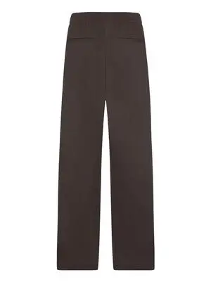 Brunello Cucinelli Cotton Drawstring Wide-leg Track Pants - Brown