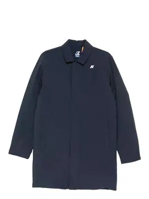 K-WAY Benoit Logo-patch Coat - Blue
