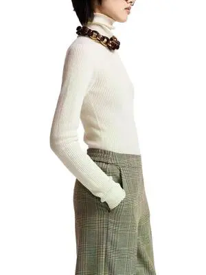 Essentiel Antwerp Checked Wide-leg Trousers - Neutrals