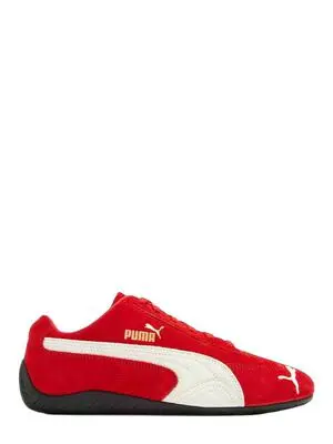 PUMA Puma Speedcat OG Suede Lace-Up Round Toe Sneakers Red