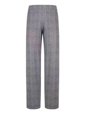 WHYCI Check-print Trousers - Grey
