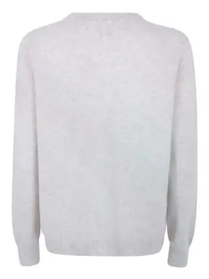 KUJTEN V-neck Cashmere Sweater - Neutrals