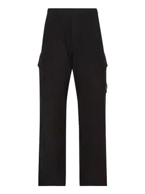 C.P. COMPANY Lens Detail Cargo Trousers - Black