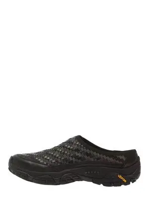 Merrell Moab 2 Slide Woven Leather Sneakers - Black
