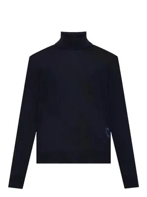 Dolce & Gabbana Fine-knit Turtleneck Sweater - Blue