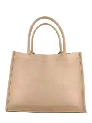 Dior Embossed Leather Medium Tote Bag - Neutrals