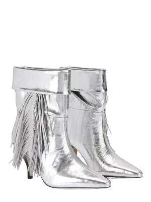 Kurt Geiger Piccadilly Slouch Boots - Silver