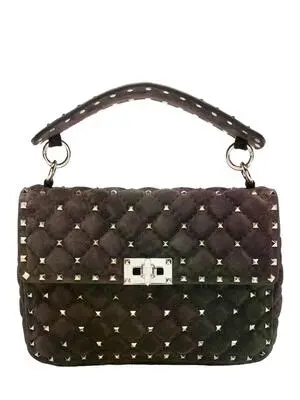 Valentino Garavani Medium Rockstud Spike Shoulder Bag - Brown