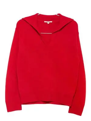 Barena Venezia Spread Collar Fine Knit Sweater - Red
