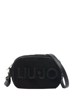 Liu Jo Logo Appliqué Shoulder Bag - Black