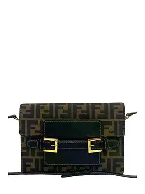 Fendi 20th Century Zucca Canvas Shoulder Bag - Brown
