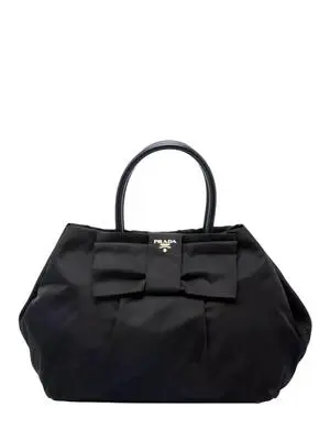 PRADA Prada Tessuto Fiocco Bow Handbag