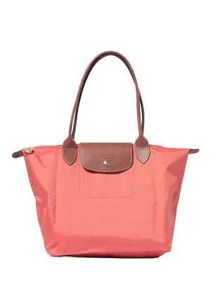 Longchamp Le Pliage Original Shoulder Bag In Recycled Nylon With Leather Handles - Red