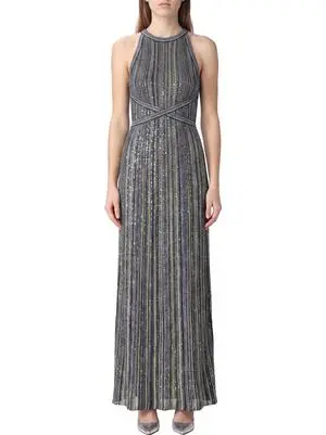 MISSONI Missoni Striped Lurex Halterneck Gown