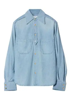 Celine Celine Denim Shirt Blue