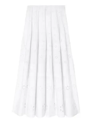 CELINE Celine Broderie Anglaise Maxi Skirt