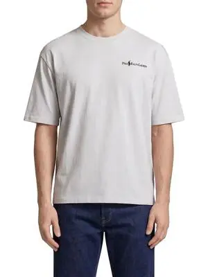 Polo Ralph Lauren Crewneck Cotton T-shirt With Contrast Logo - Grey