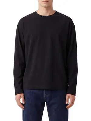 Dries Van Noten Relaxed Fit Long-sleeved Cotton T-shirt - Black