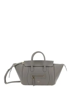 Celine Celine Leather Handbag Grey