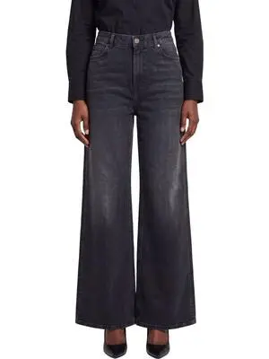 TWINSET Twinset High-Waisted Wide-Leg Cotton Blend Denim Jeans