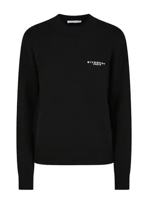 Givenchy Embroidered Logo Sweatshirt - Black