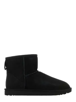 UGG Classic Mini Ii Suede Ankle Boots - Black
