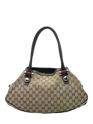 Gucci Gg Canvas Web Match Ball Tote Bag - Neutrals
