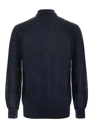 KANGRA Merino Wool Roll Neck Sweater - Grey