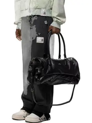 MIHARA YASUHIRO Pucker Puffer Duffle Bag In Sheep Leather