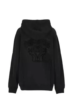 OFF-WHITE Embroidered Logo Drawstring Hoodie
