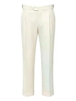 FRANZESE COLLECTION Stefano De Martino Tailored Trousers - Neutrals