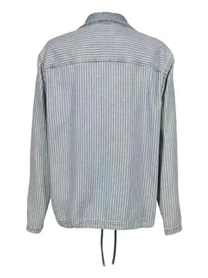 Marni Striped Denim Shirt Jacket - Blue