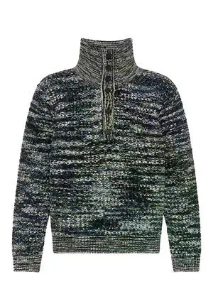 Missoni 3d-knit Wool Sweater With Slub Finish - Grey