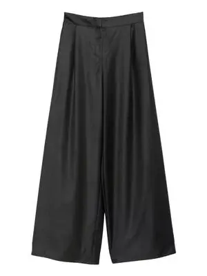 Dusan Pleated Wide-leg Trousers - Grey