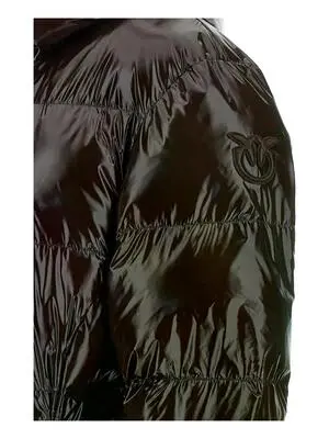 Pinko Love Birds Buckle Down Coat - Brown